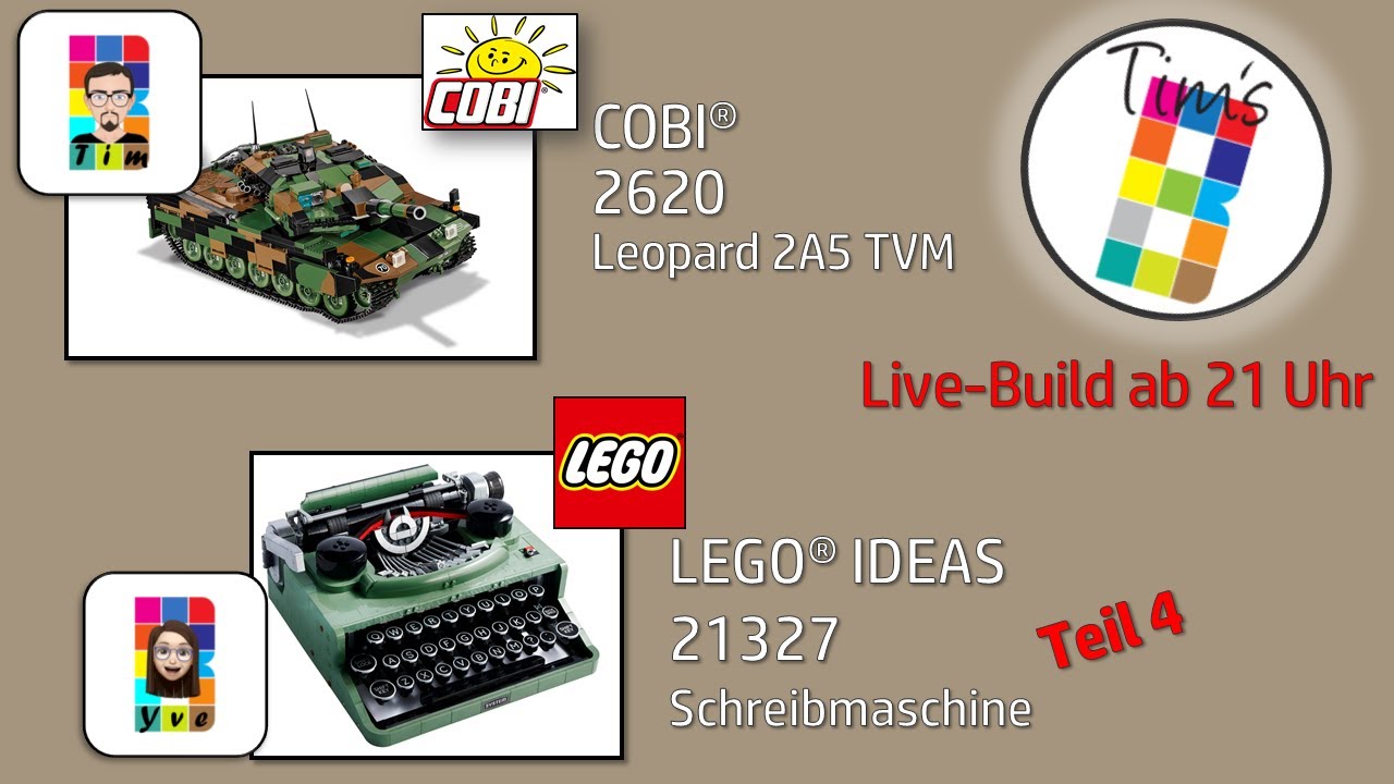 Live-Build - COBI 2620 - Leopard 2A5 - TVM | LEGO IDEAS 21327 ...