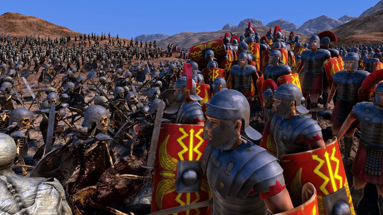 Romans Vs Undead (Part 1) - Conan Exiles/UEBS Cinematic Battle - YouTube