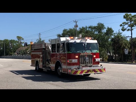 Palm Beach County FL Fire-Rescue Engine Co. 17 Responding - YouTube