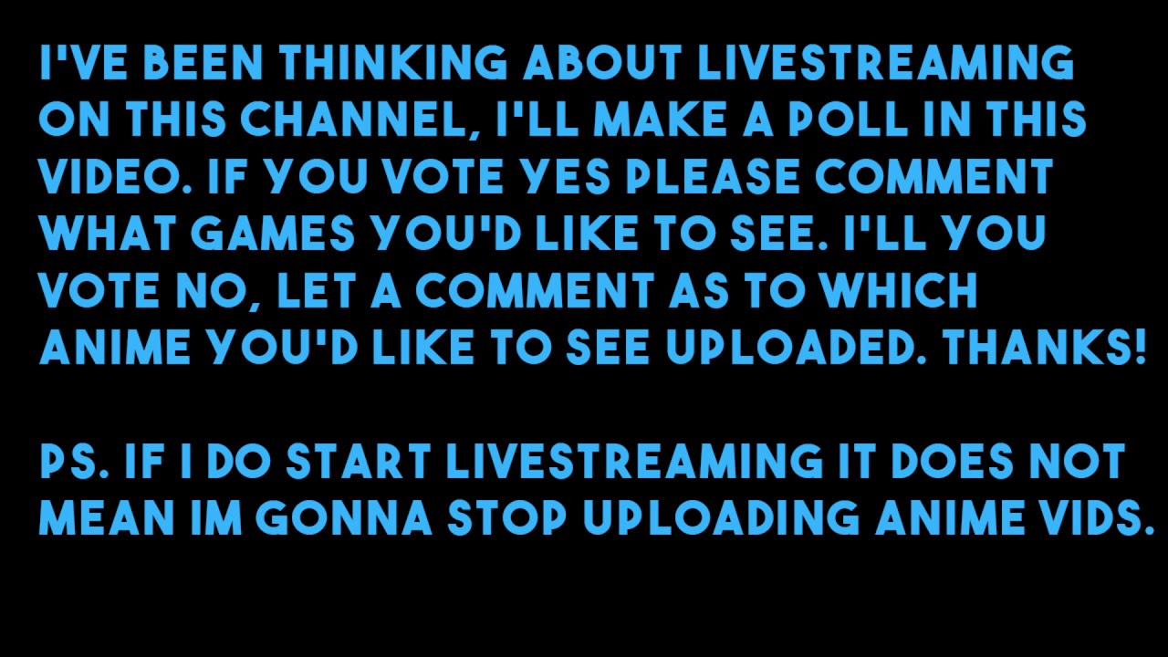 Channel Update | Poll included please vote! - YouTube