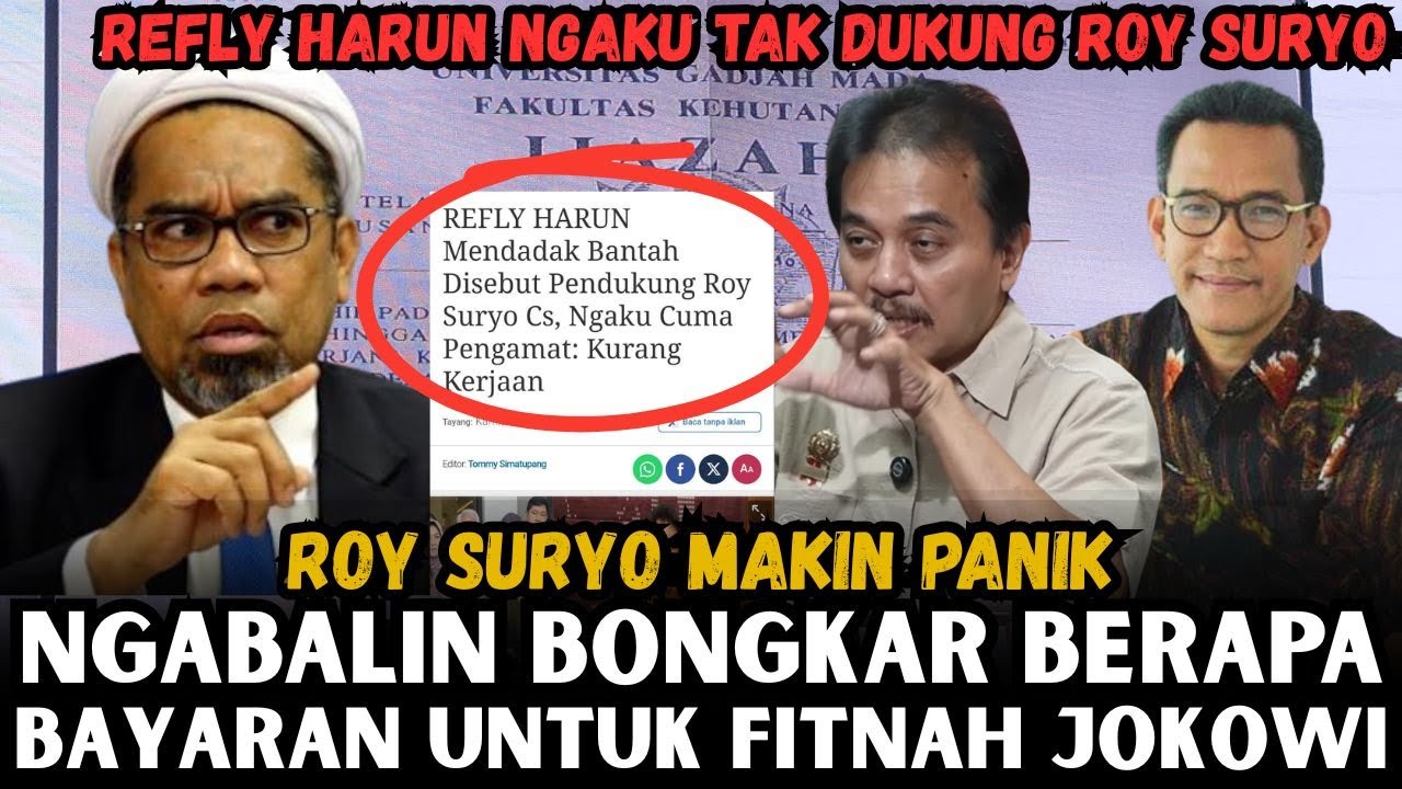 ROY SURYO MAKIN PANIK! NGABALIN BONGKAR DALANG DIBALIK KASUS IJAZAH ...
