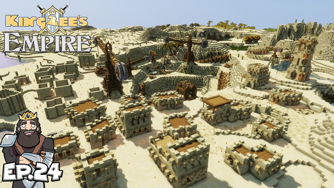 How to build a Desert Quarry Village Part 1 | KingZee's Empire Ep.24 ...