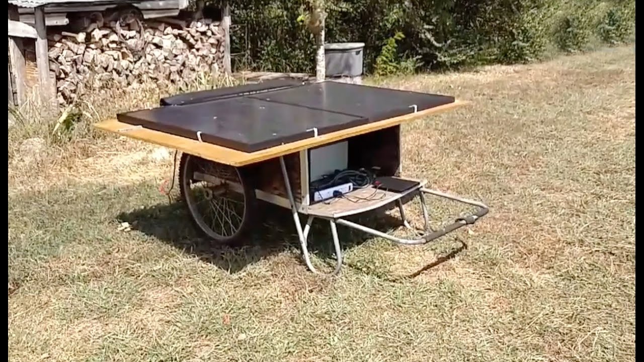 Mobile Solar Cart Powers Family's Tiny House Homestead - YouTube