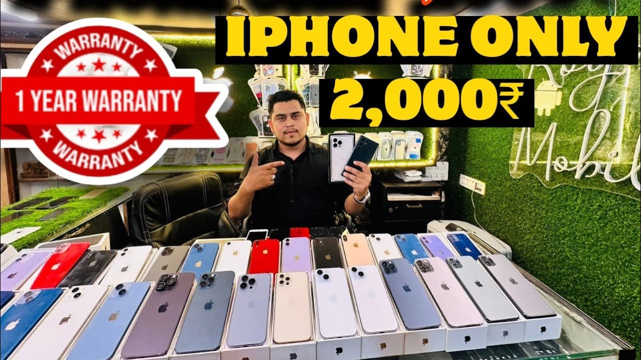 Second hand mobile market in hyderabad | IPHONE ONLY 2,000₹🔥😱| Royal ...