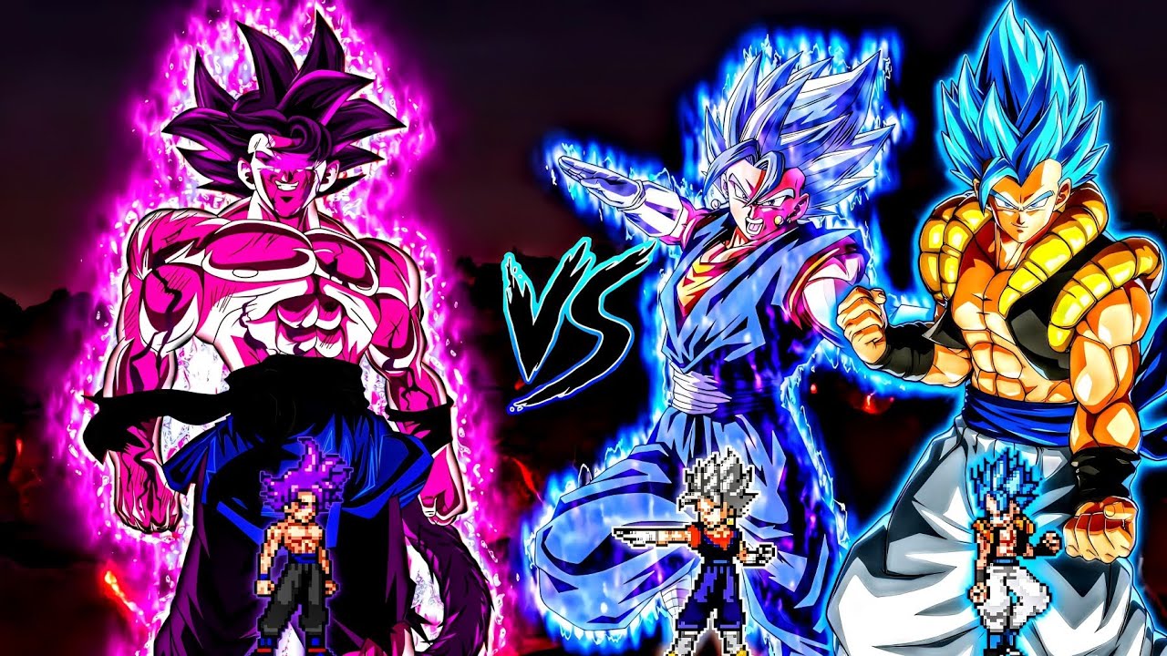 Goku Nightmare OP (New) VS Vegito OP (all form) & Gogeta OP (all form ...
