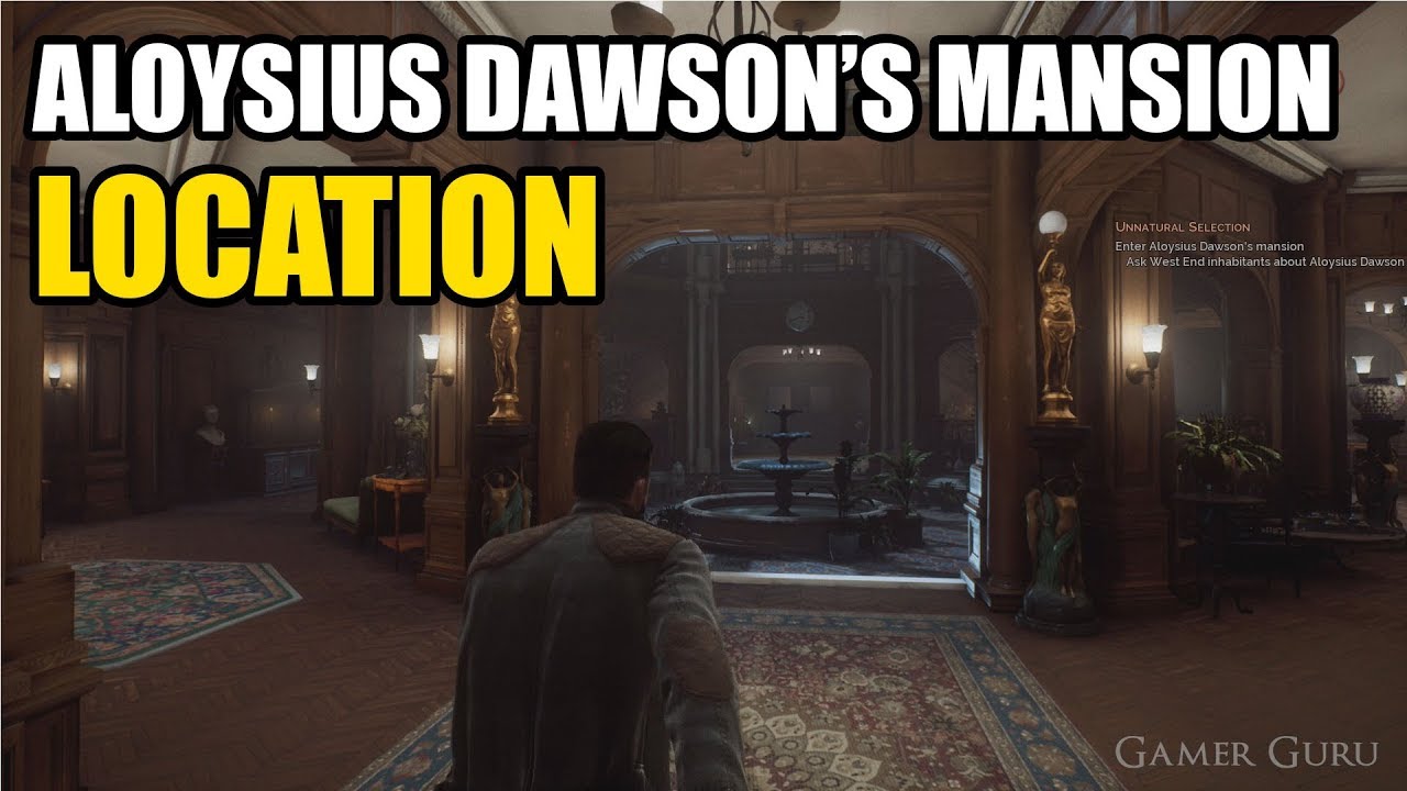 Vampyr Aloysius Dawson's Mansion Location Guide - YouTube