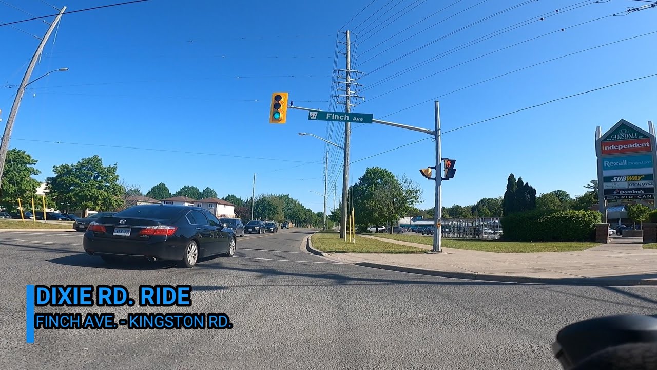 Dixie Rd. Virtual Ride, Pickering (Finch Ave. to Kingston Rd.) - YouTube