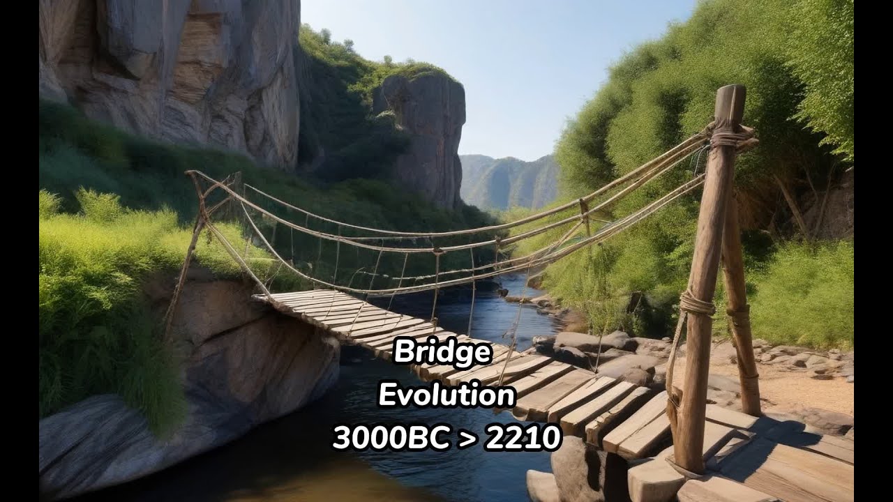 Bridge evolution 5,000 years - YouTube