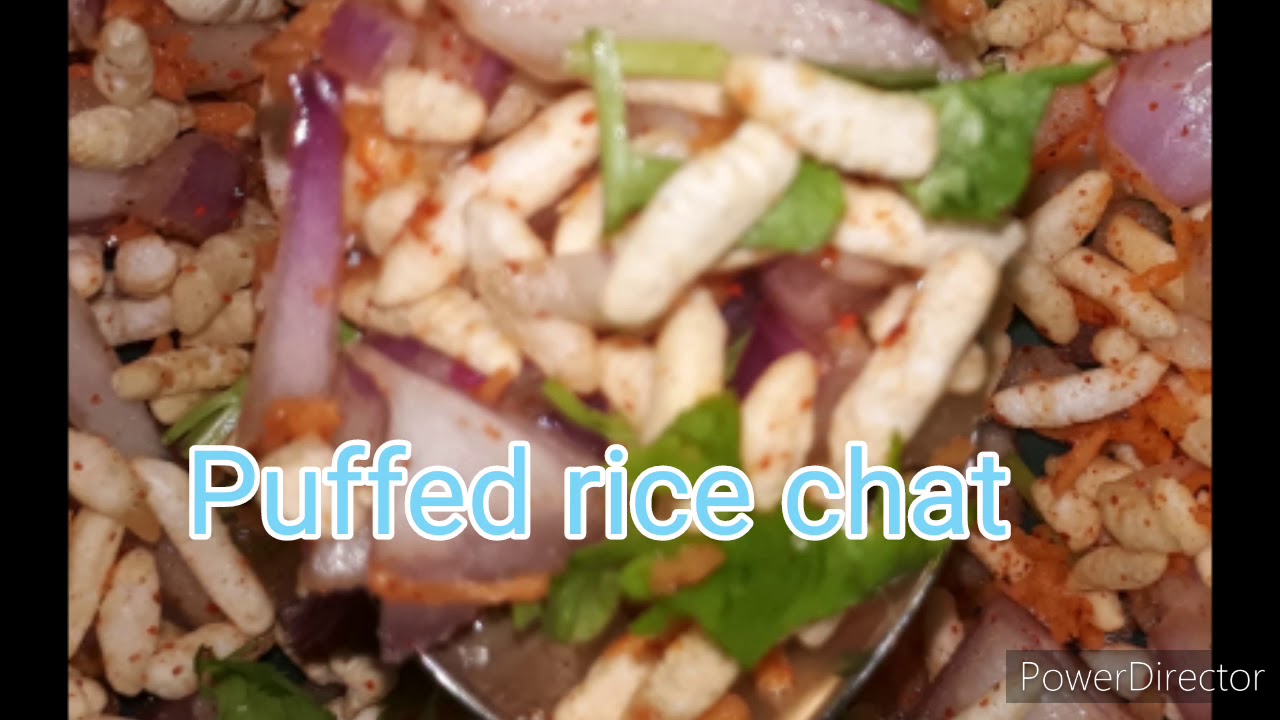 How to prepare puffedrice chat easily without fire// instant snack ...