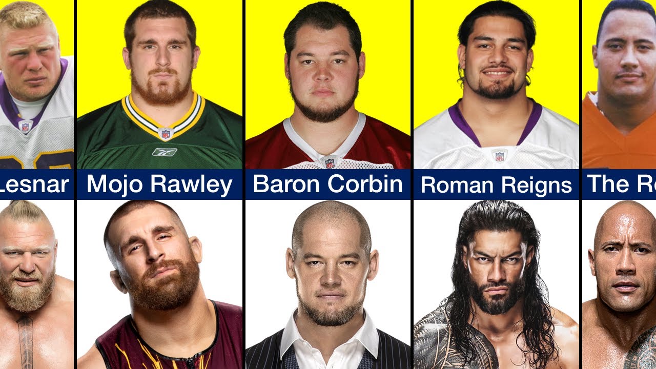 WWE Wrestlers Who Played Football - YouTube