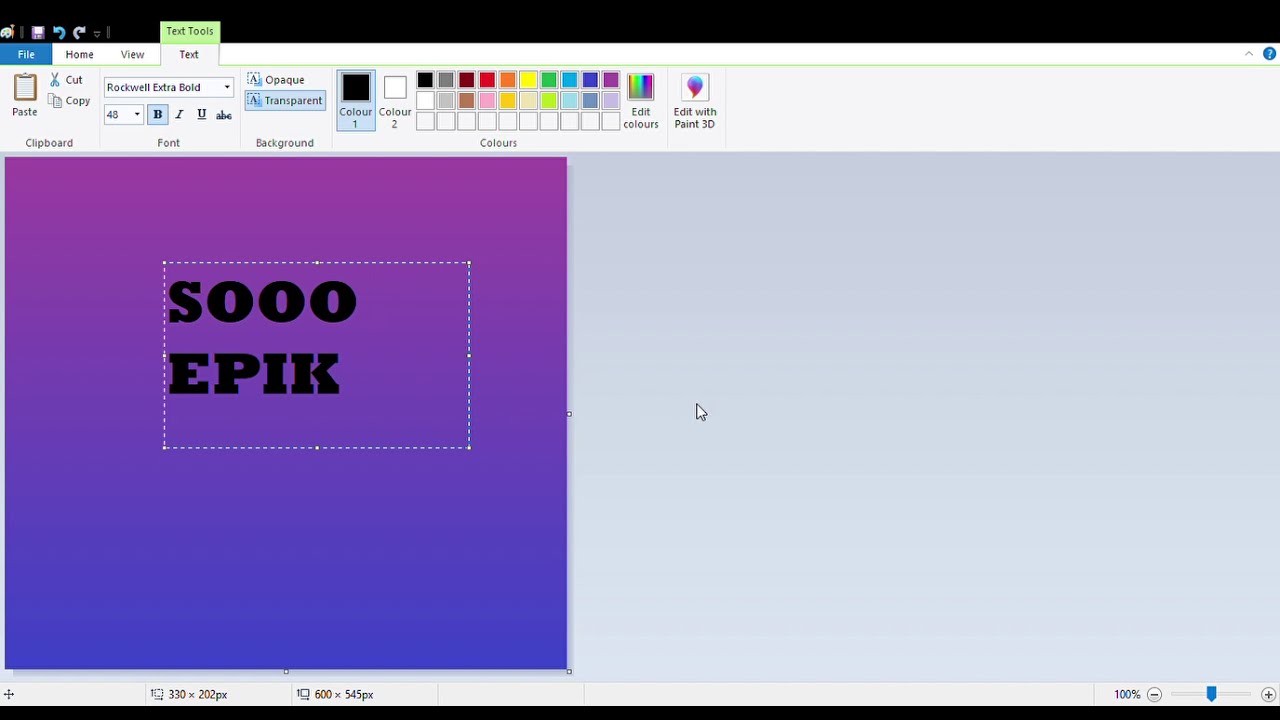 Cool Gradient In Ms Paint - YouTube
