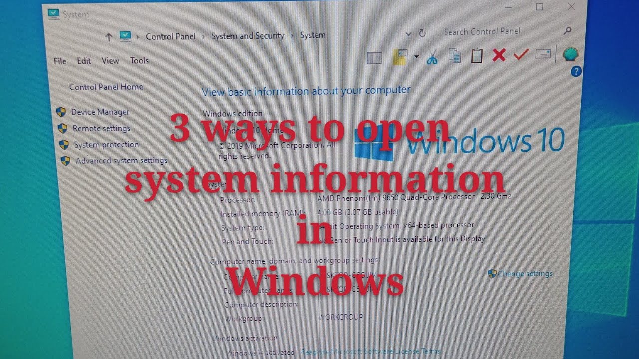 3 quick ways to open system information in Windows - YouTube