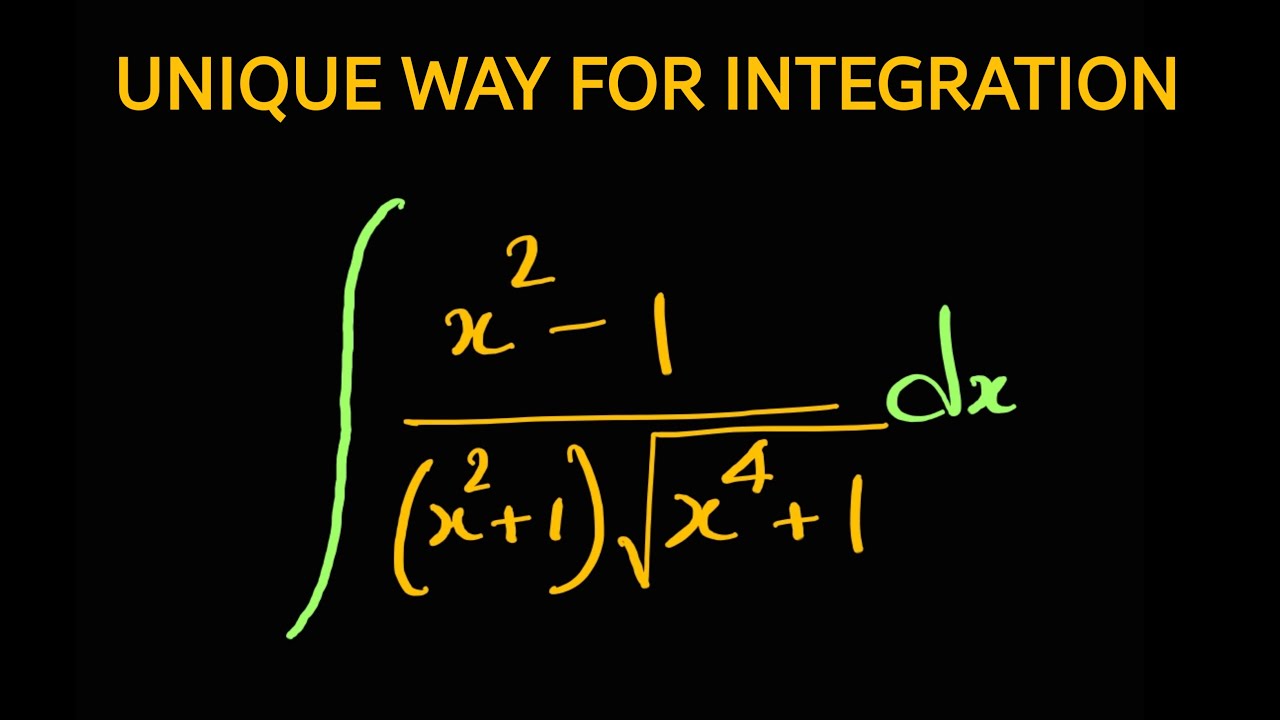 Solving integration in a unique way🔥|Indefinite integration jee mains ...
