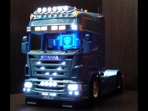 🔴 Scania R620 V8 power - straight pipe sound!😱 [RC- Tamiya] by marcoG60 ...