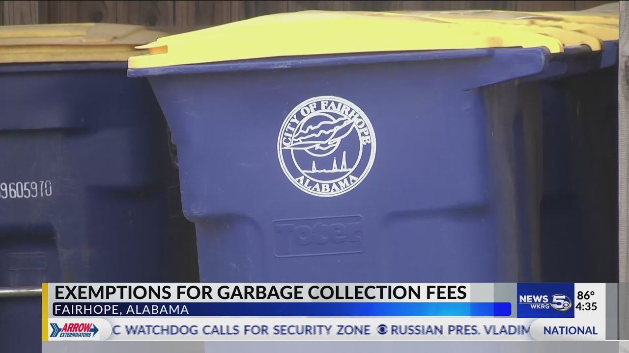 A new ordinance cuts down garbage fees in Fairhope - YouTube
