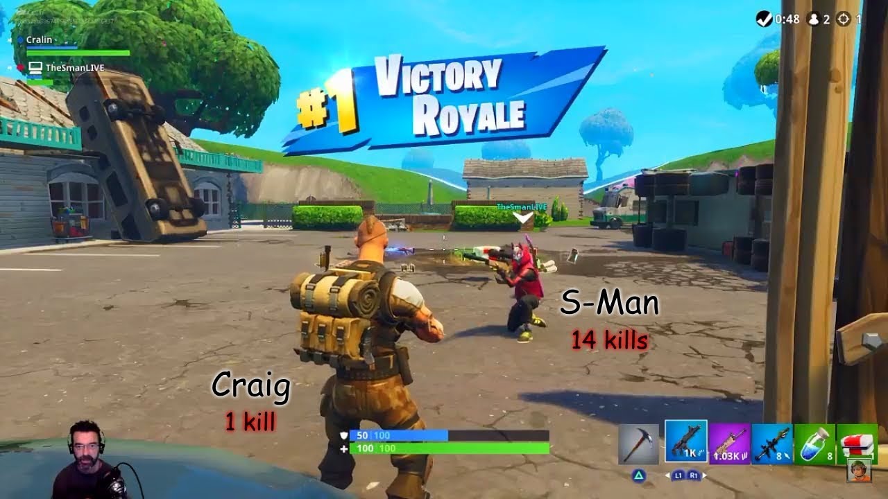 FORTNITE Colin Grew a Blackbeard - Craig & S-Man DUOS Win - YouTube