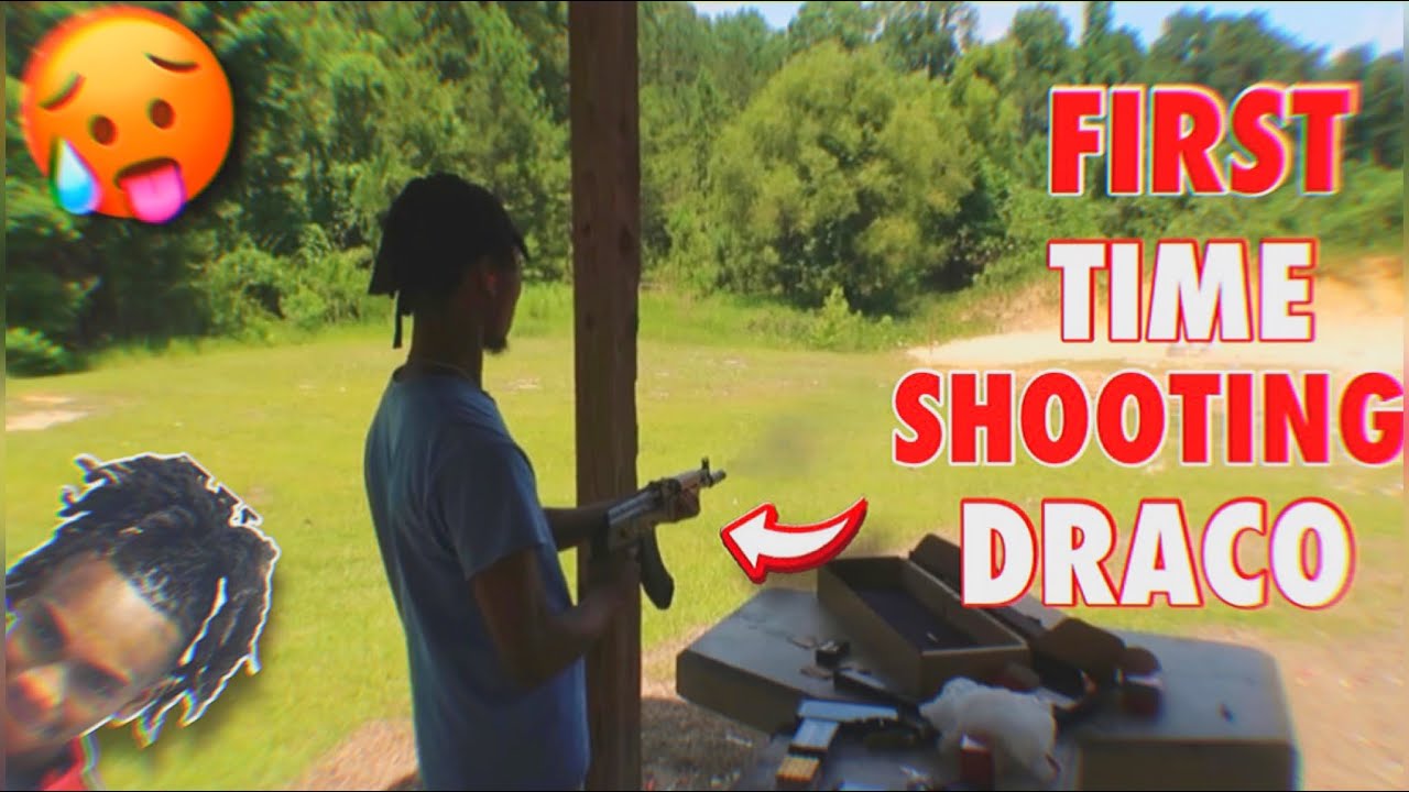 SHOOTING A DRACO FOR THE FIRST TIME *EAR ALMOST CAME OFF😭* - YouTube