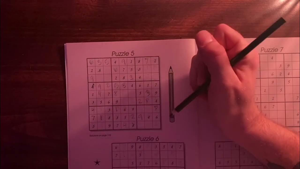 Asmr Doing Sudoku Mumbling And Speaking Softly Youtube