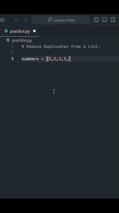Remove Duplicates From A List Python Pythonprogrammingcodinglearnpython