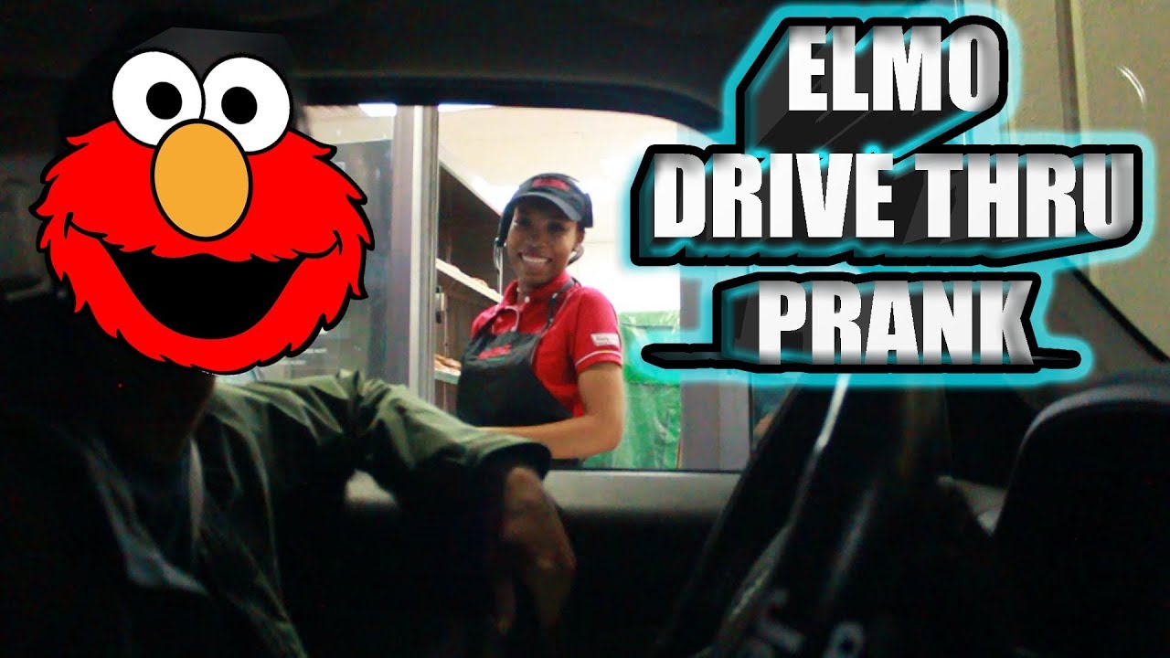 elmo drive thru prank - YouTube