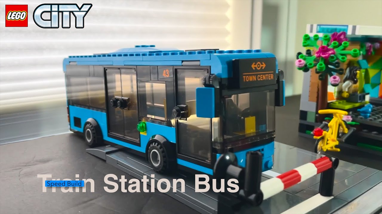 Lego City Speed build Train station bus - YouTube