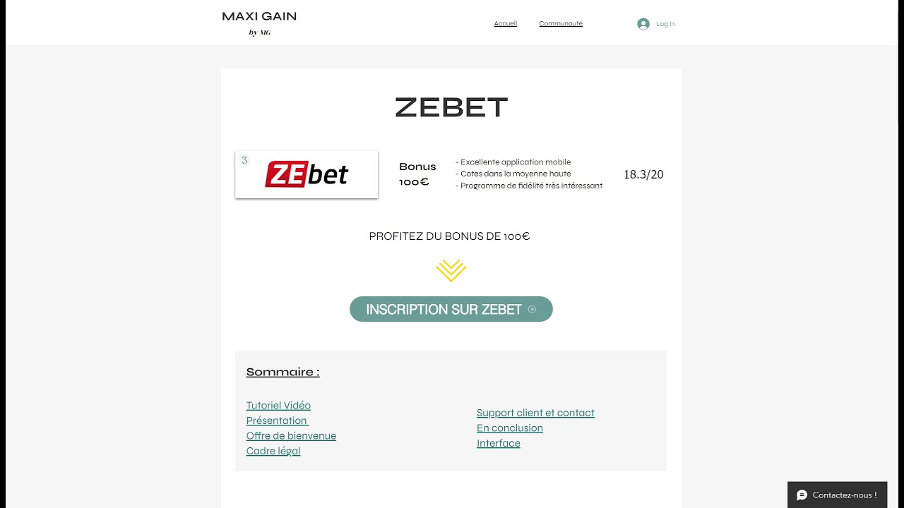 Comment s'inscrire et faire un dépot sur ZEBET - YouTube