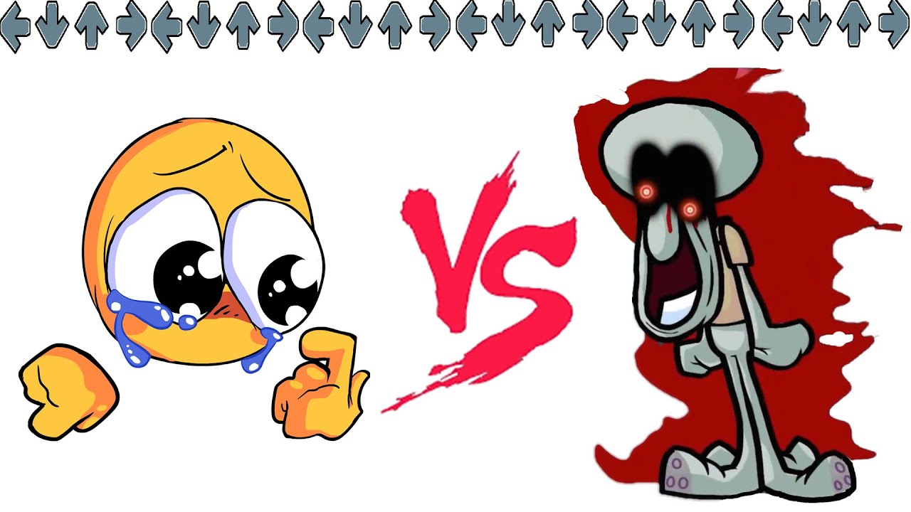 FnF Squidward Tricky VS FnF Crying Cursed Emoji | FNF ANIMATION - YouTube