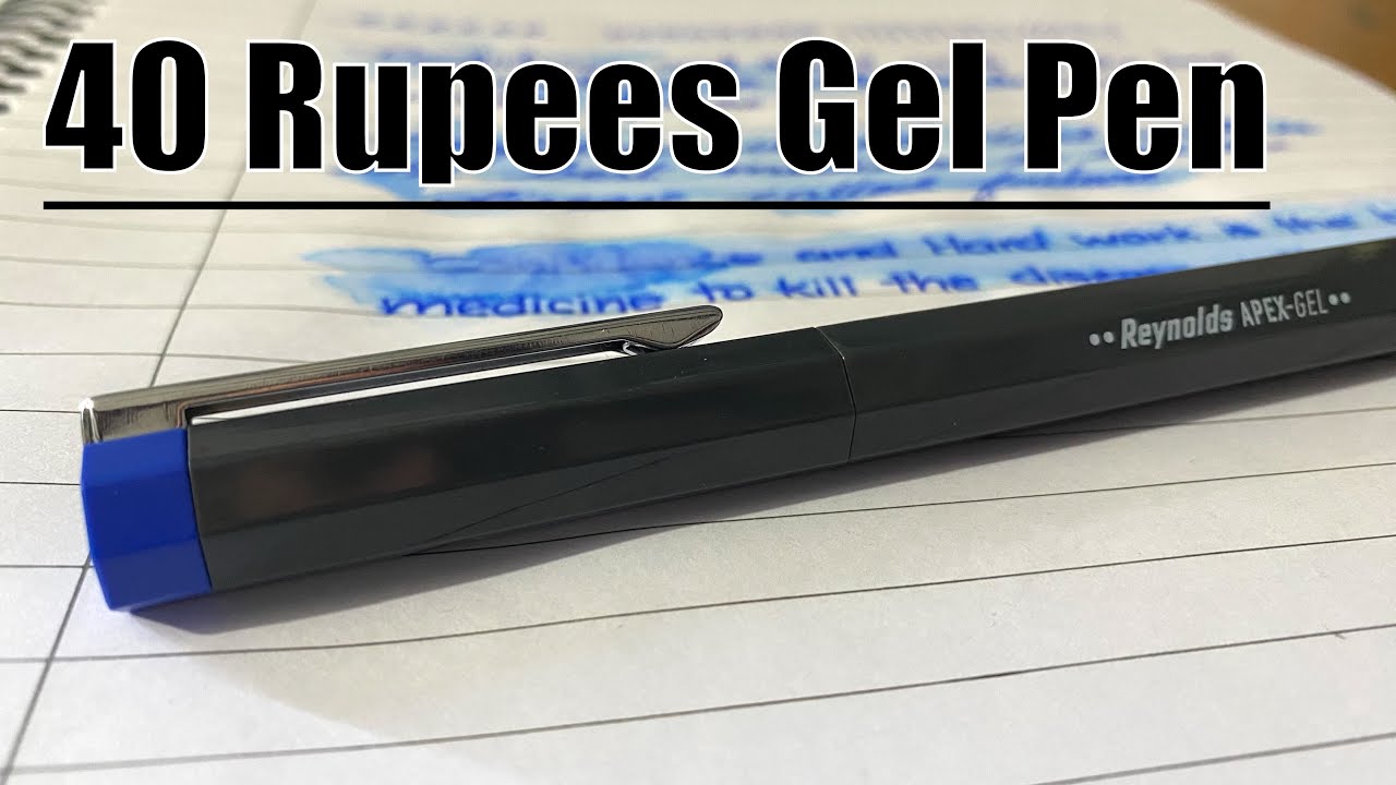 40 Rupees Reynolds Apex Gel Pen Handwriting | is this good pen ...