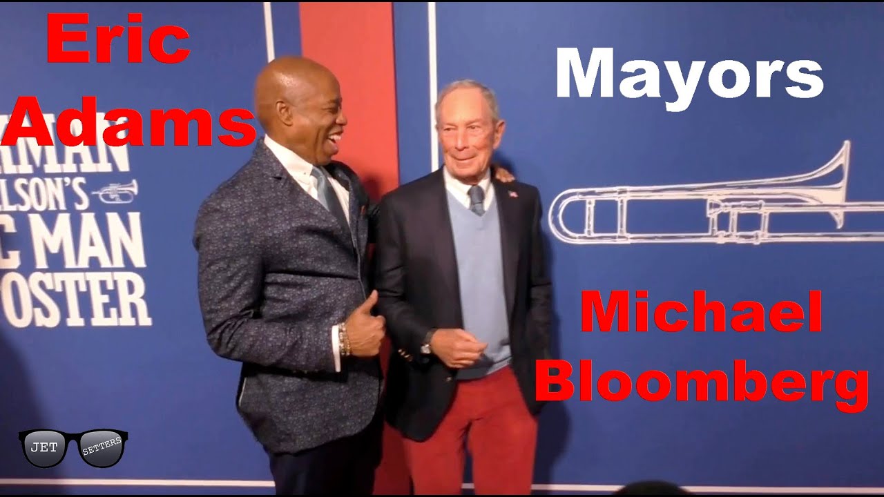 NYC Mayors Eric Adams and Michael Bloomberg at The Music Man opening ...