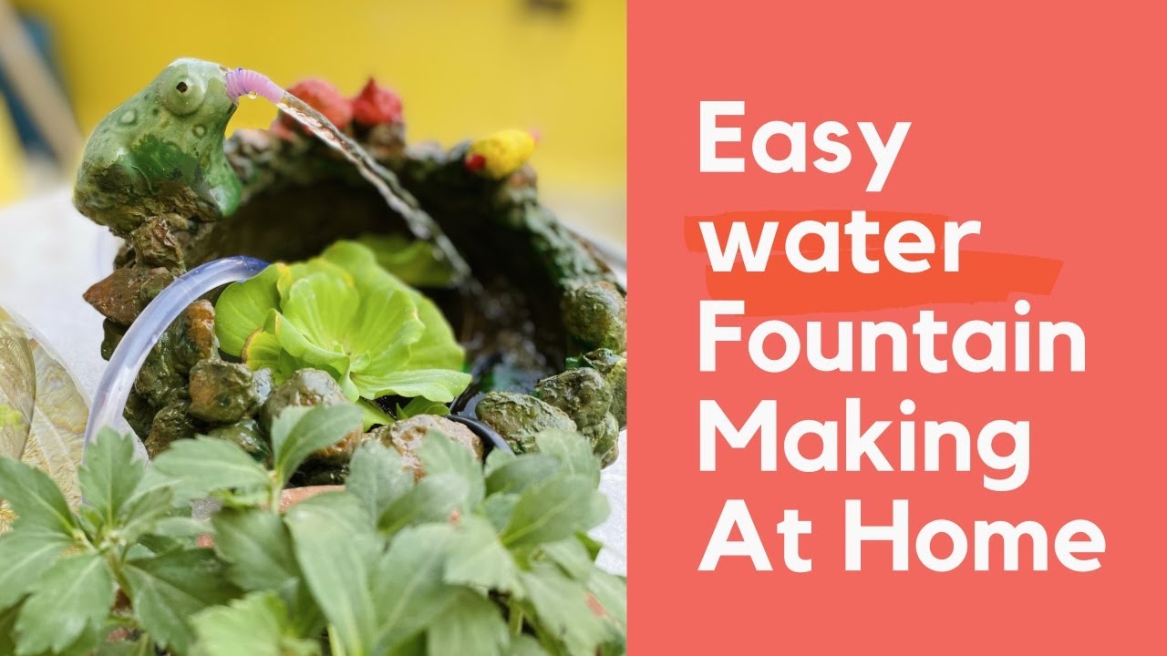 Homemade Water Fountain/ DIY Water Fountain/ Easy Fountain Making At ...