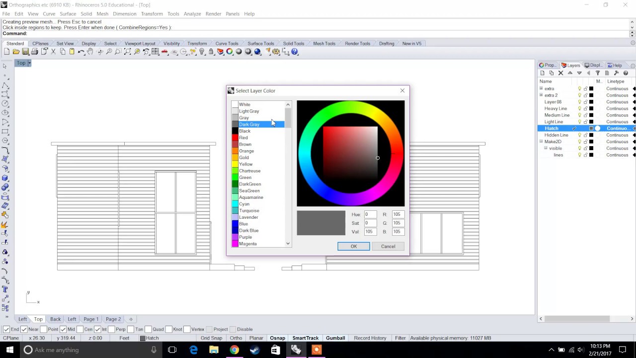 Rhino Beginner Series: Generating Architecture Drawings 01 - YouTube