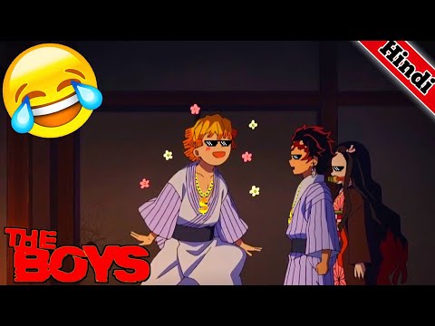 When Zenitsu meet Nezuko 🤣 Funny Scenes || Demon Slayer In Hindi Dubbed || #S1E14 part 2 last Part