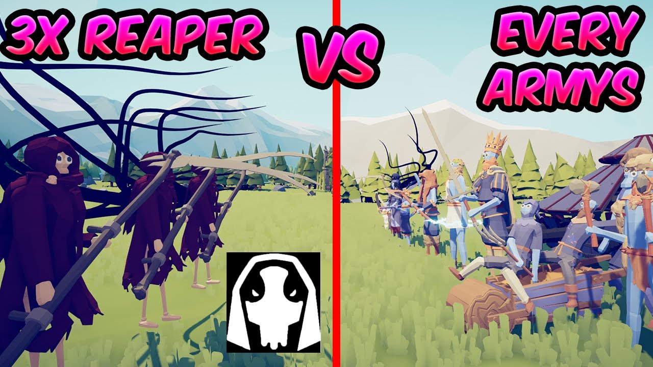 3X REAPER VS EVERY TEAMS ⚔️😱😱| TABS - Totally Accurate Battle Simulator ...
