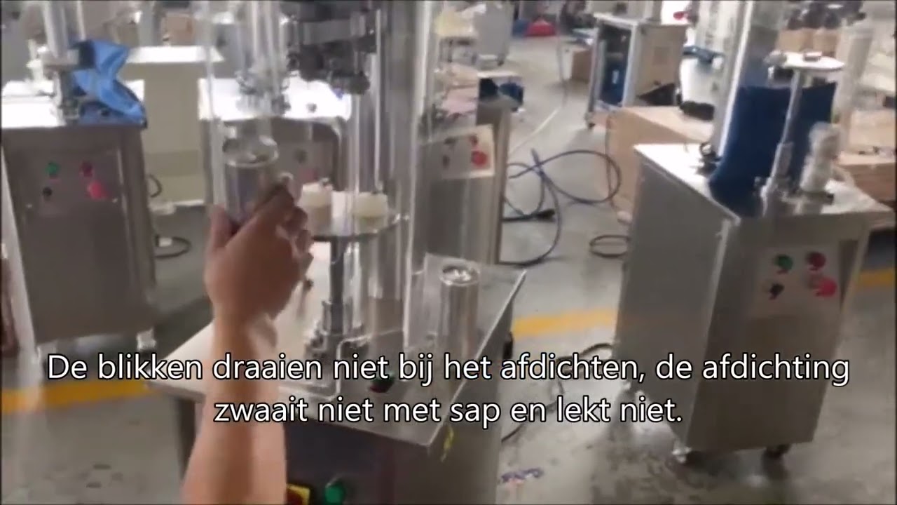 Semi-automatische bliklasmachine,kan machine sluiten,PET blikjes ...