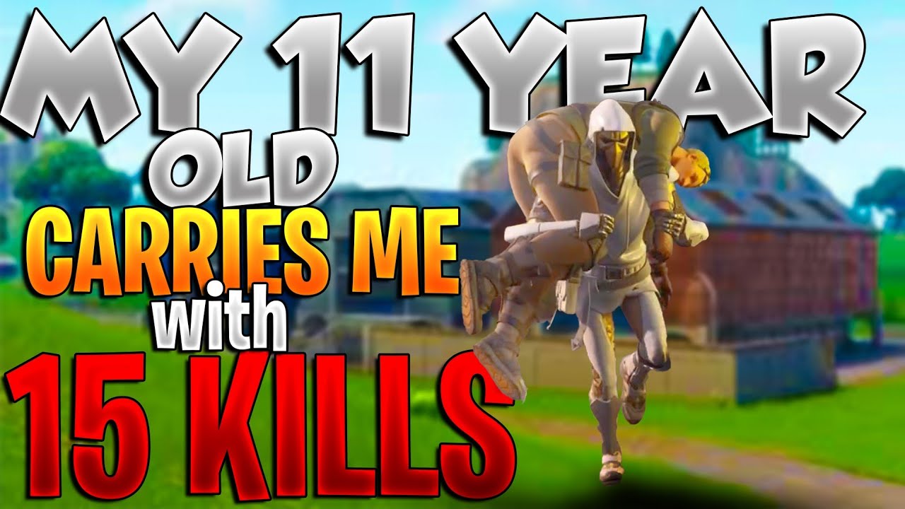 My 11-Year-Old Gets 15 Eliminations In Fortnite (Tabor Hill's Son ...
