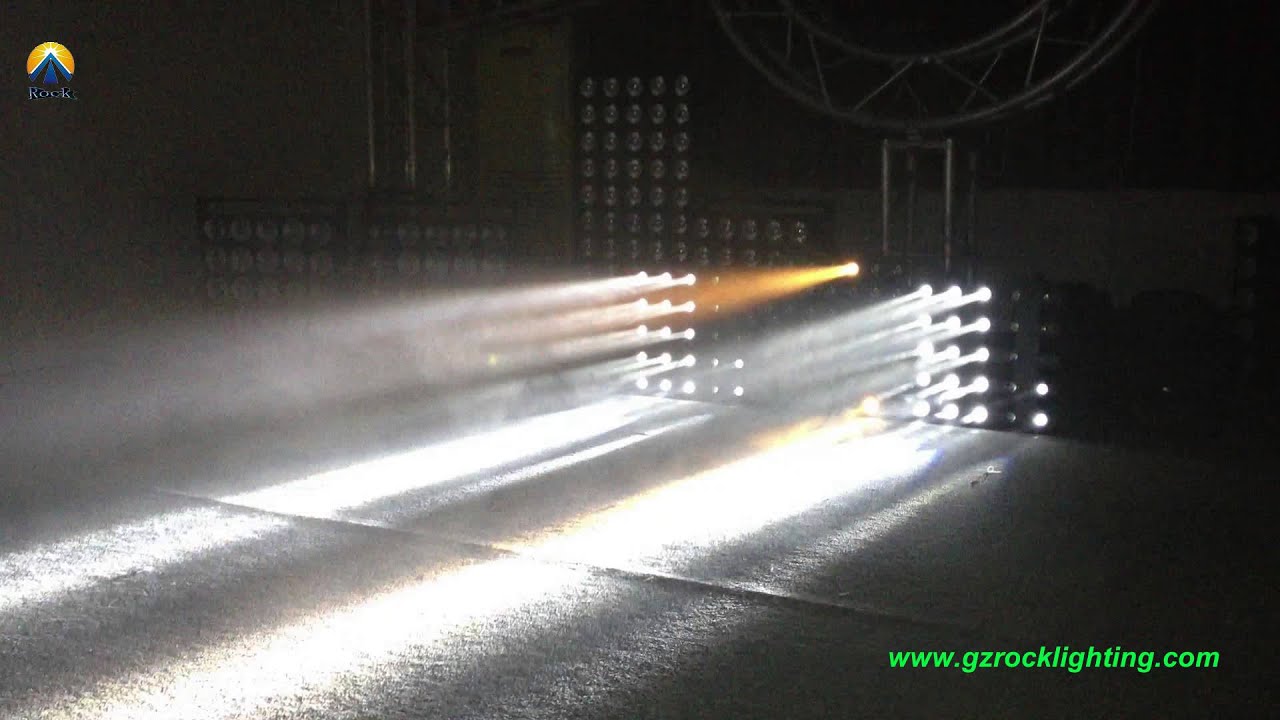 5*5W White LED matrix light with beam effect - YouTube