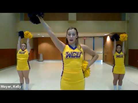 Learn-A-Cheer with the WCU Cheerleaders - Ram Fam Weekend - YouTube