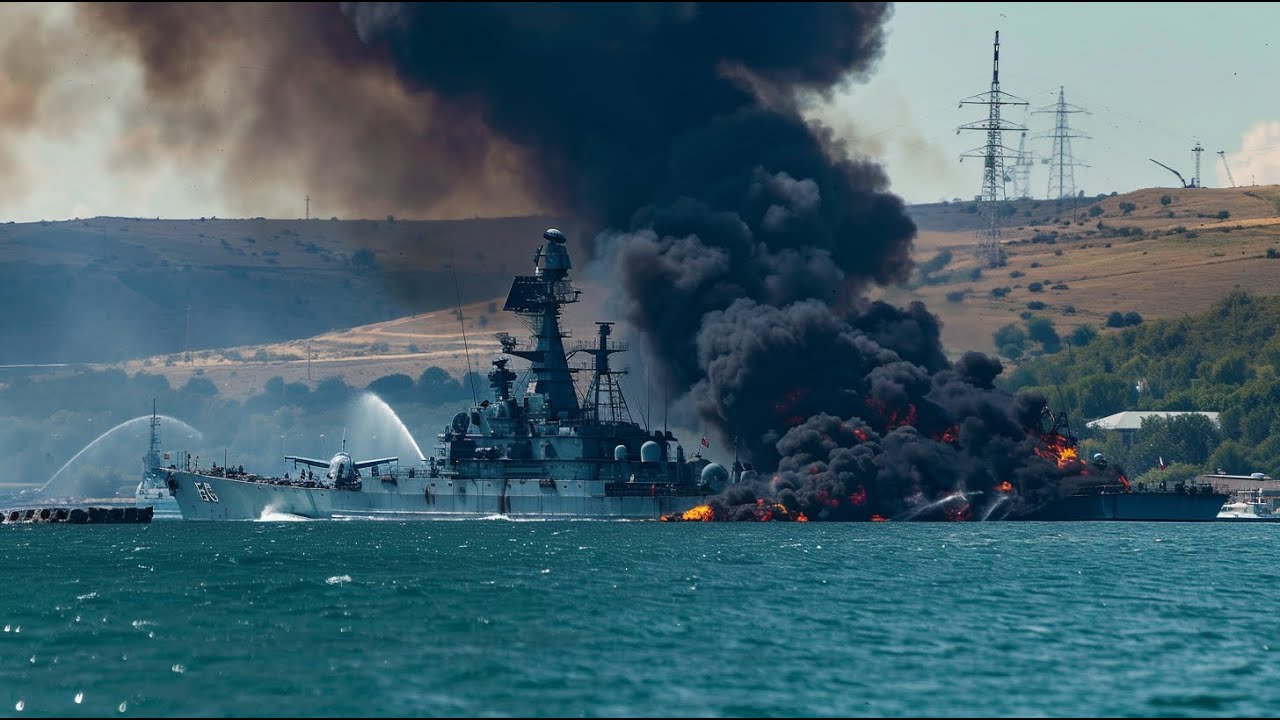 Great war! 5 Russian warships that have just arrived are destroyed by ...