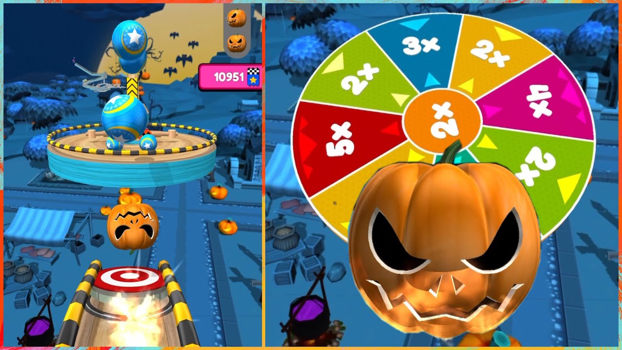GOING BALLS / interesting time playing with ( PUMPKIN 🎃 BALL ) - levels ...