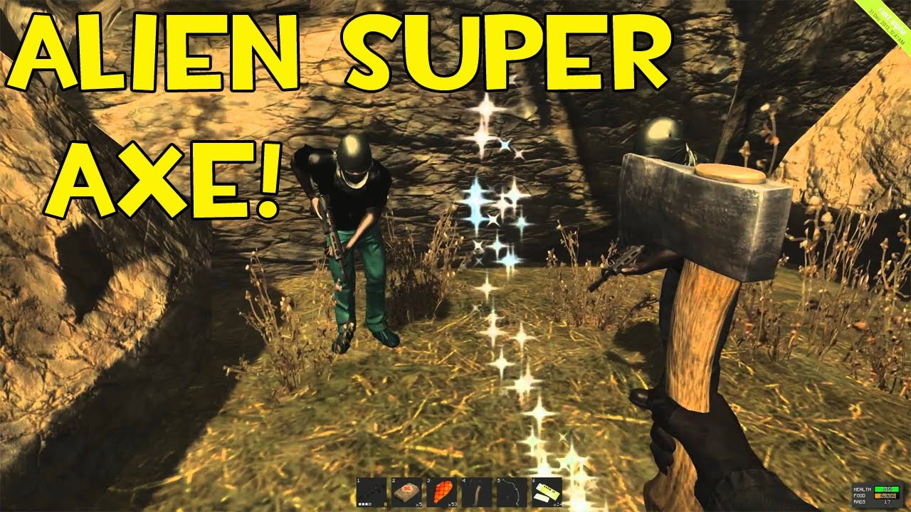 ALIEN SUPER AXE! - Rust #2 - YouTube