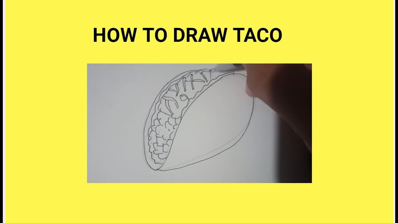 HOW TO DRAW TACO - YouTube