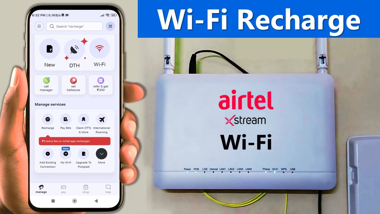 airtel wifi recharge kaise kare | airtel fiber recharge kaise kare ...
