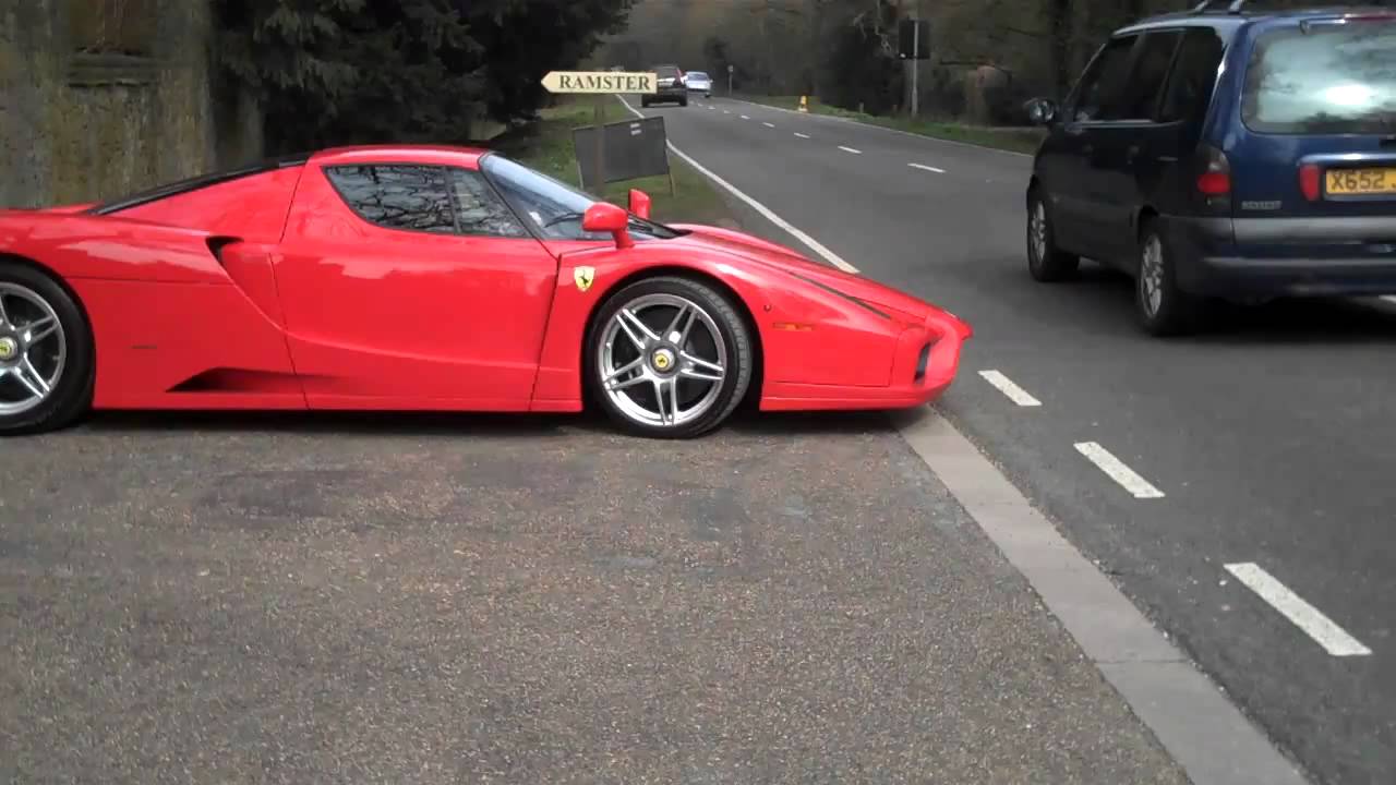 Ferrari Enzo with Lamborghini Diablo - YouTube