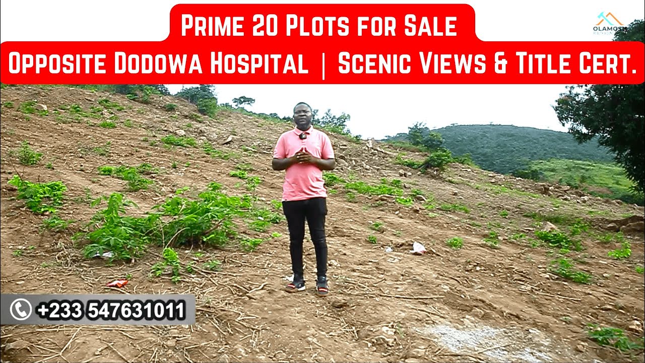 Prime 20 Plots for Sale Opposite Dodowa Hospital | Scenic Views & Title ...
