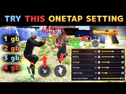 Free Fire Auto Headshot Trick 2025 Sensitivity | 2gb, 4gb, 6gb, 8gb Ram Headshot Sensitivity Setting