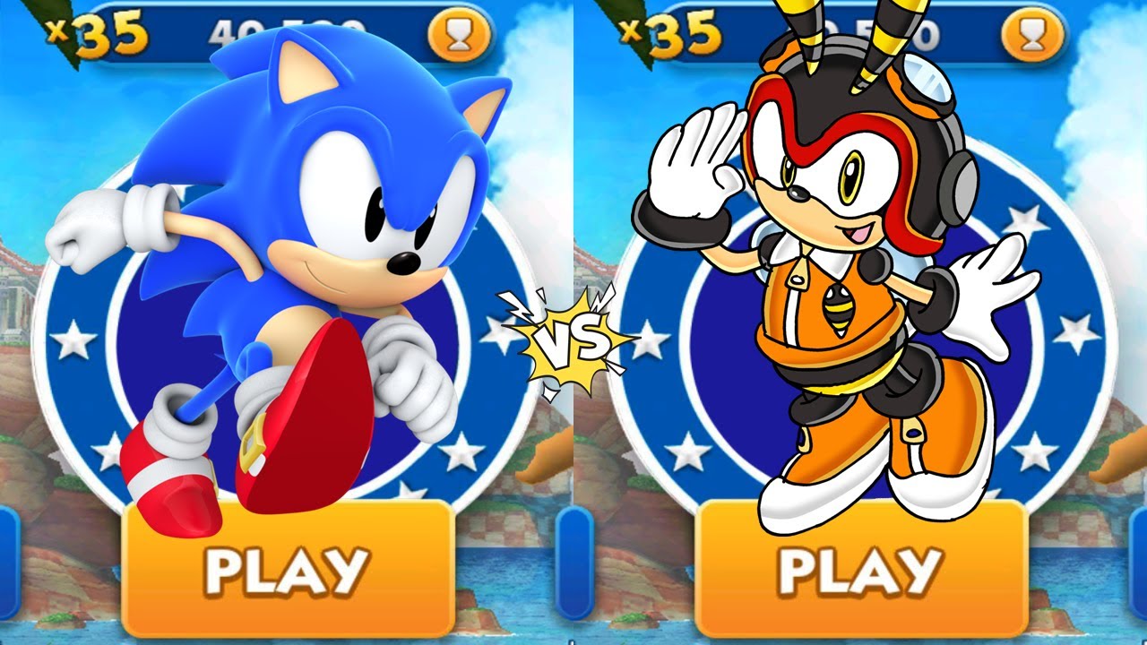Sonic Dash vs Sonic Charmy Bee Fast battle - Android GamePlay - YouTube