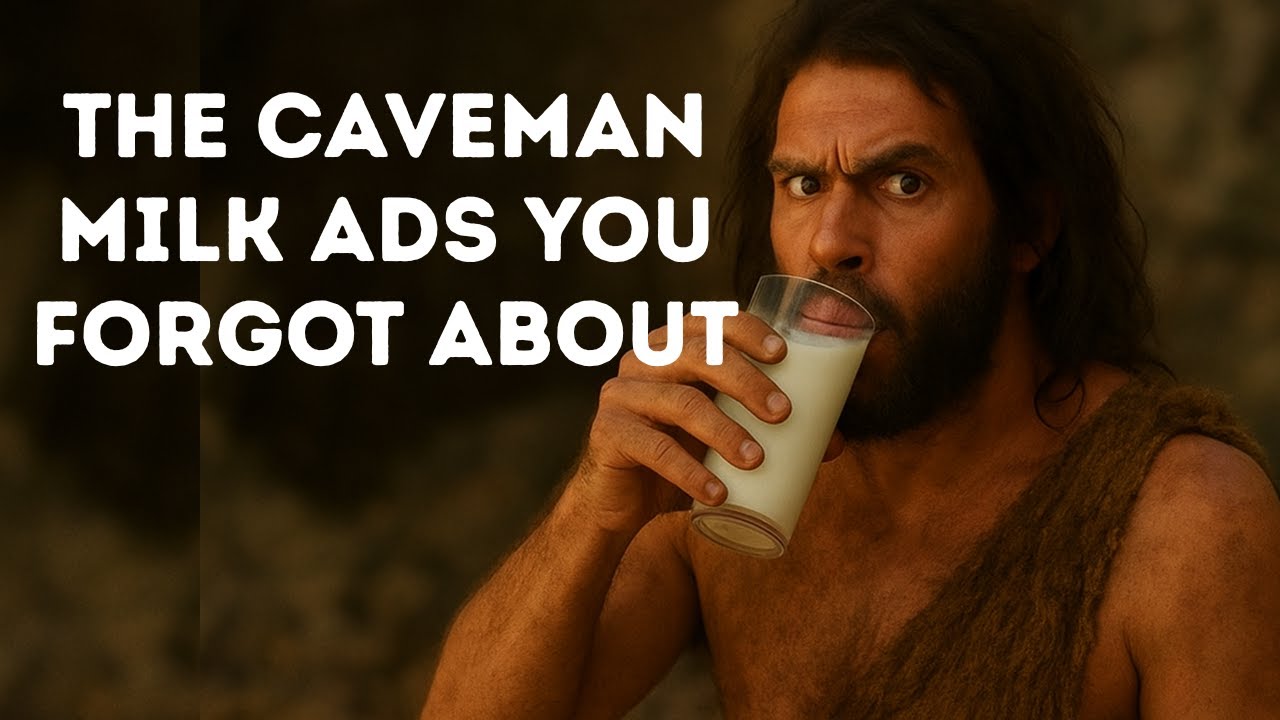 The Caveman Milk Ads You Forgot About 🦴🥛 | “Survival of the Fittest ...