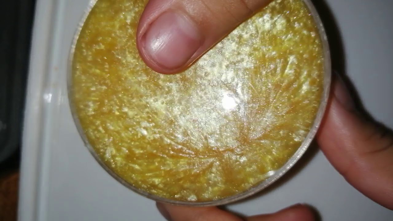Satisfying Metalic and clear slime(orange and yellow) - YouTube
