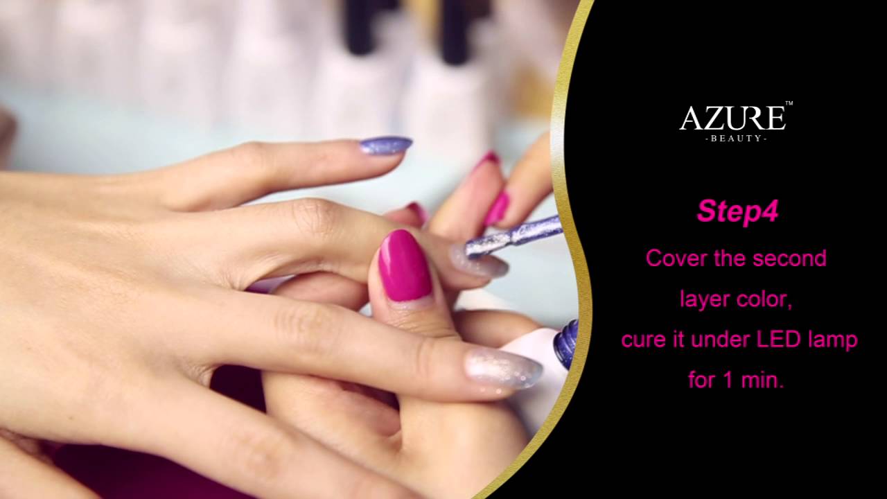 Nail DIY-How to do temperature changing color nail gel - YouTube