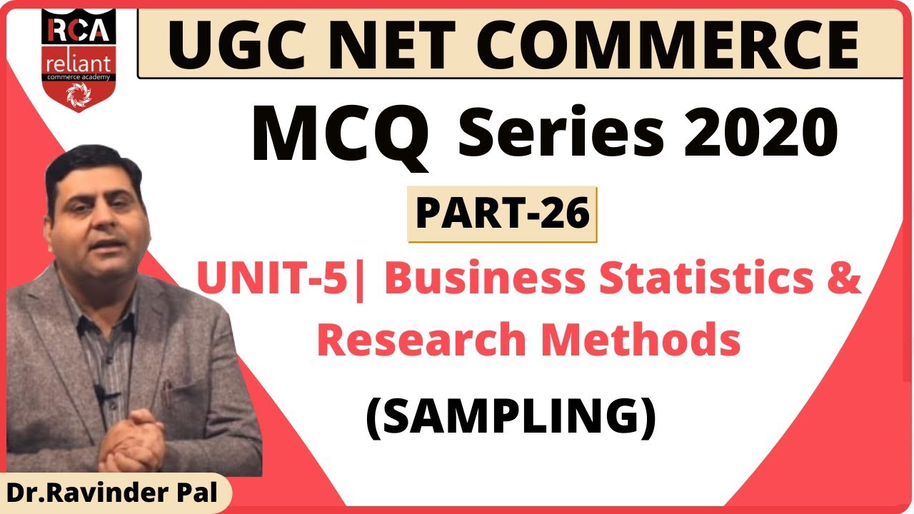 BUSINESS STATISTICS | MCQ Series PART-26 | UGC NET Commerce | Free UGC ...